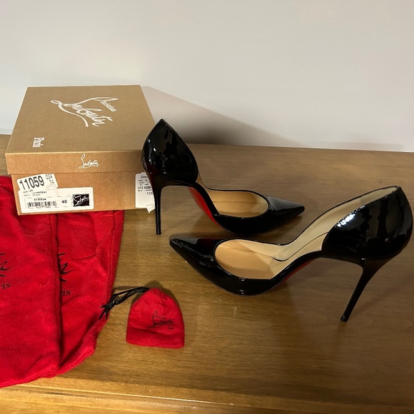 Christian Louboutin | Shoes | Christian Louboutin Red Bottom Black High ...